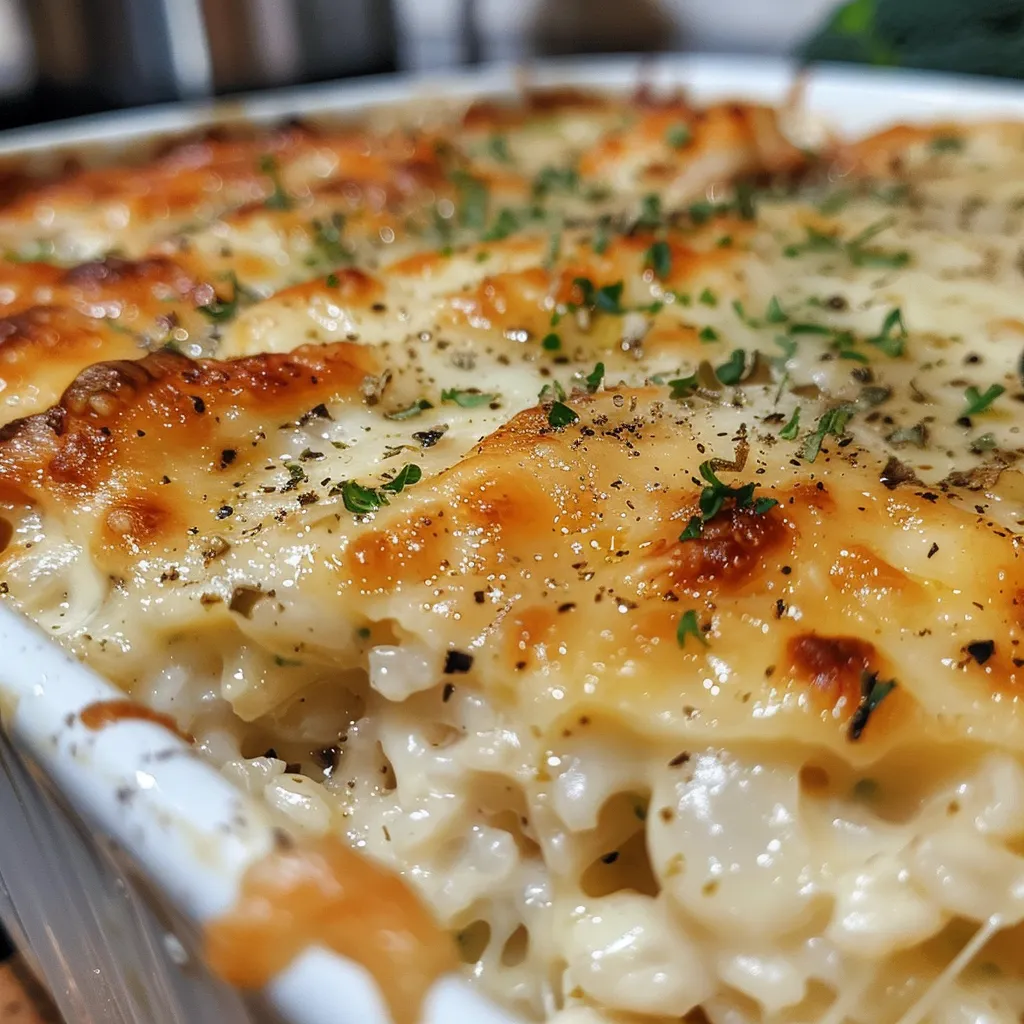 Delicious Chicken Alfredo Rice Casserole Recipe